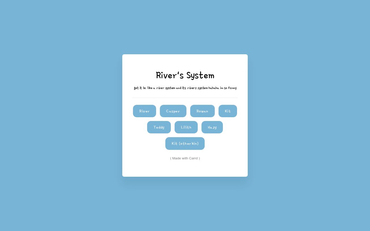 River's System